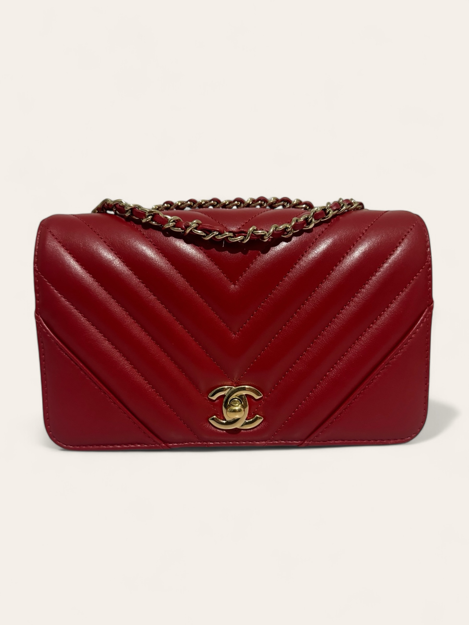 Chanel Chevron Mini Statement Flap - D'LuxeTribute